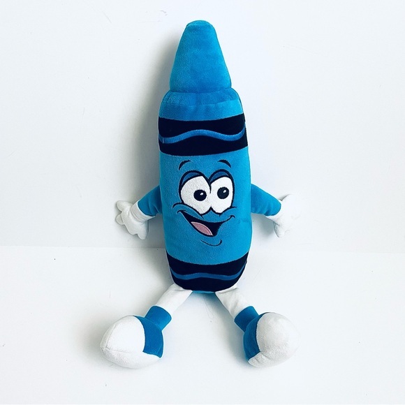 Crayola | Toys | Crayola Experience Cerulean Blue Crayon Plush Stuffed ...